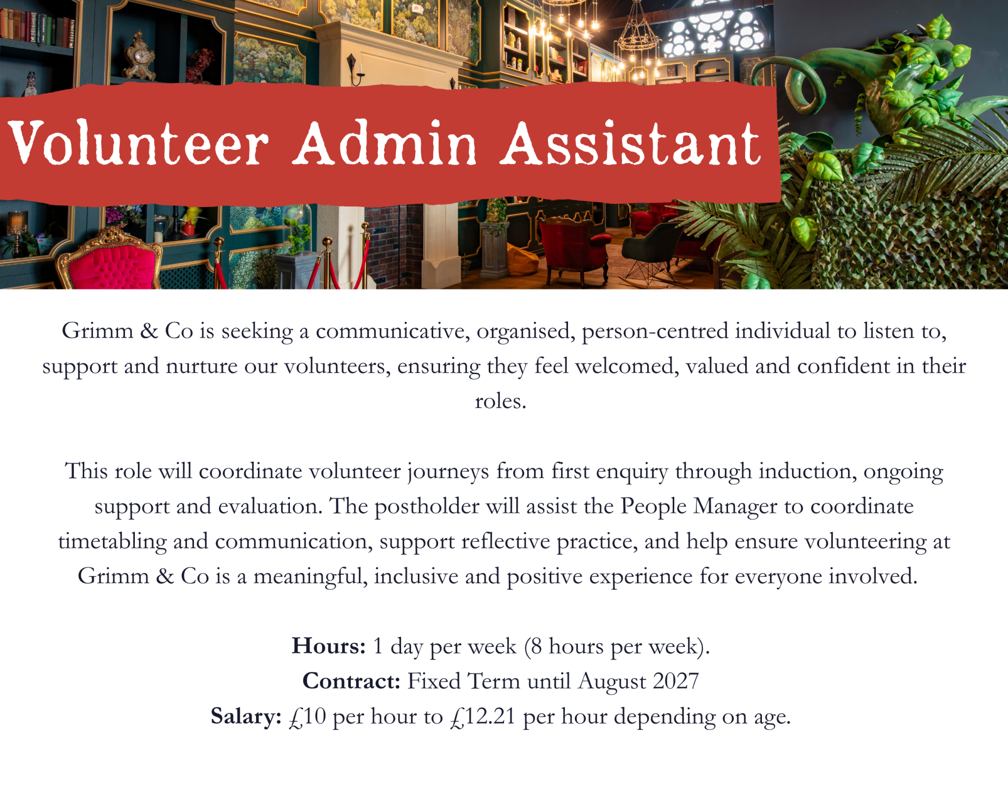 Volunteer Admin Assistant - Grimm & Co